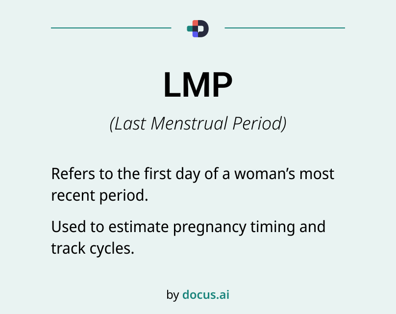 LMP Medical Abbreviation: Why It’s Important