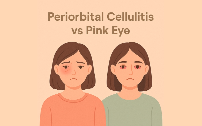 Periorbital Cellulitis vs Pink Eye: Spot the Difference