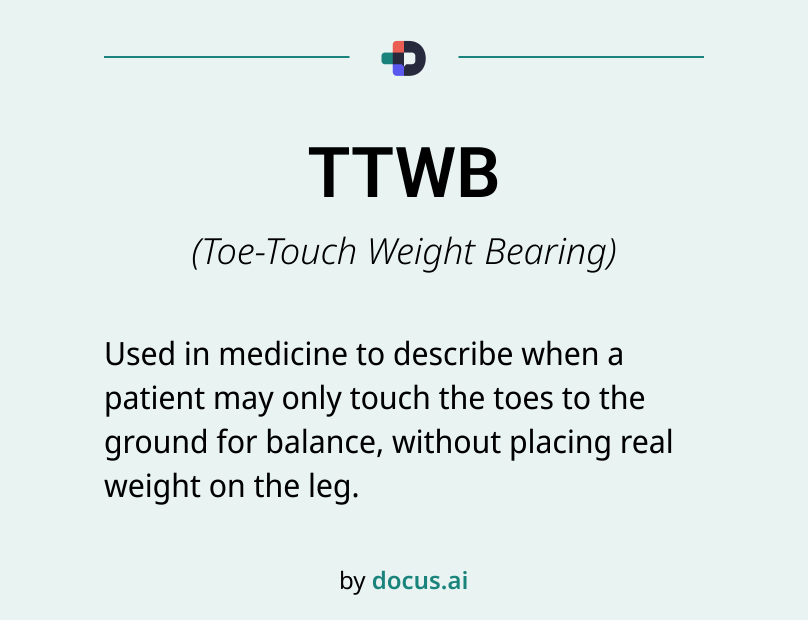 TTWB Medical Abbreviation: What It Means in Healthcare