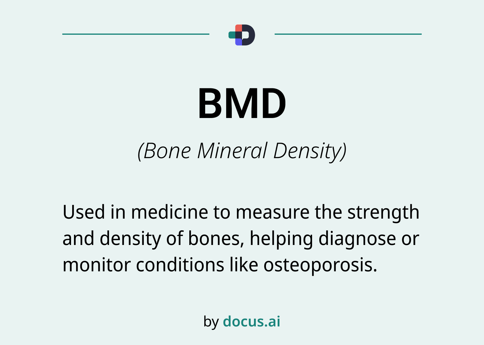 BMD Medical Abbreviation: Bone Strength Explained