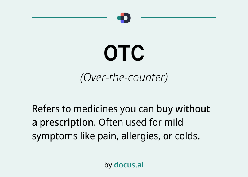 OTC Medical Abbreviation: What It Means and When It's Used