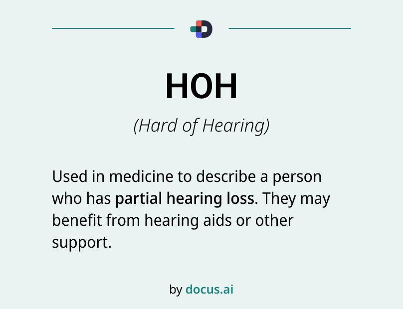 HOH Medical Abbreviation: What It Means in Healthcare