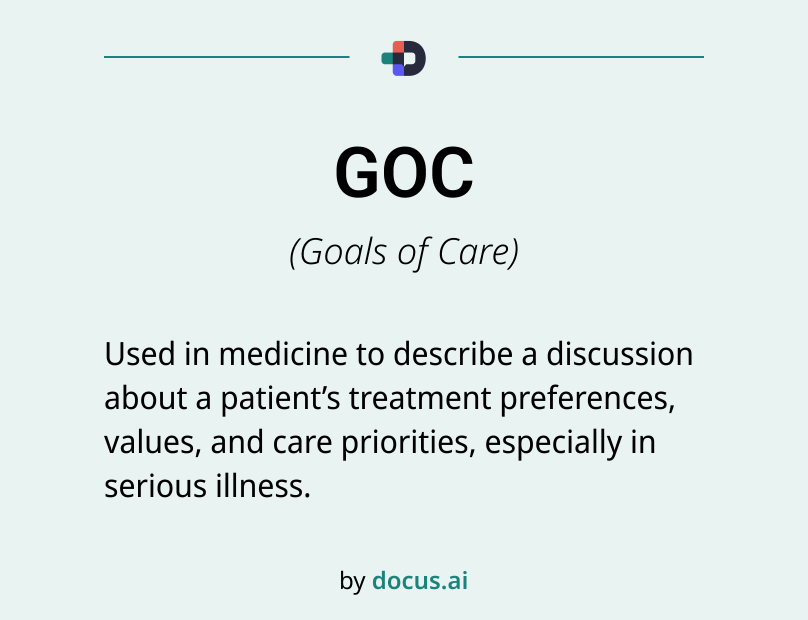 GOC Medical Abbreviation: Meaning in Patient Care